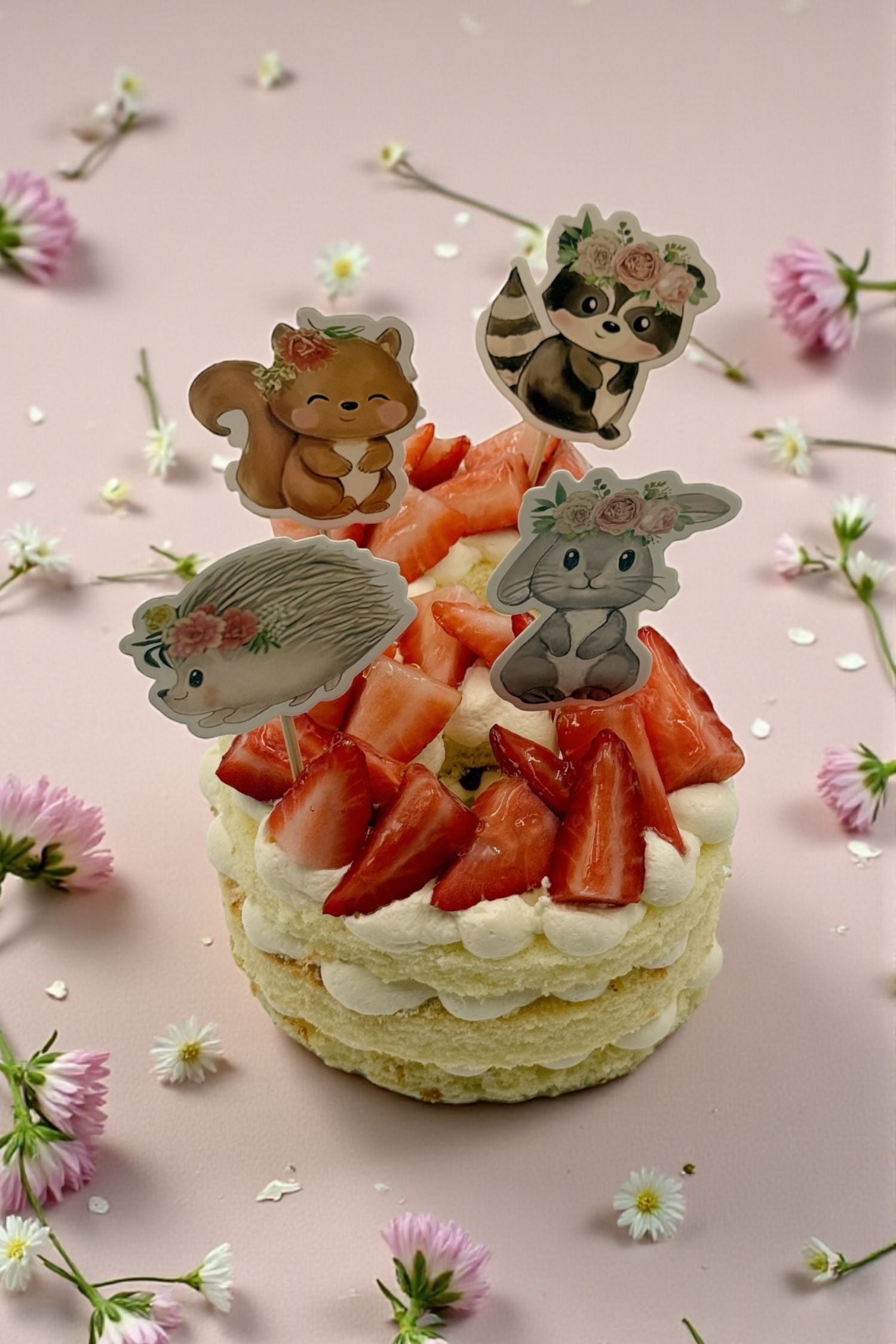 Flower Forest Animal – Gentle Sloth Cake