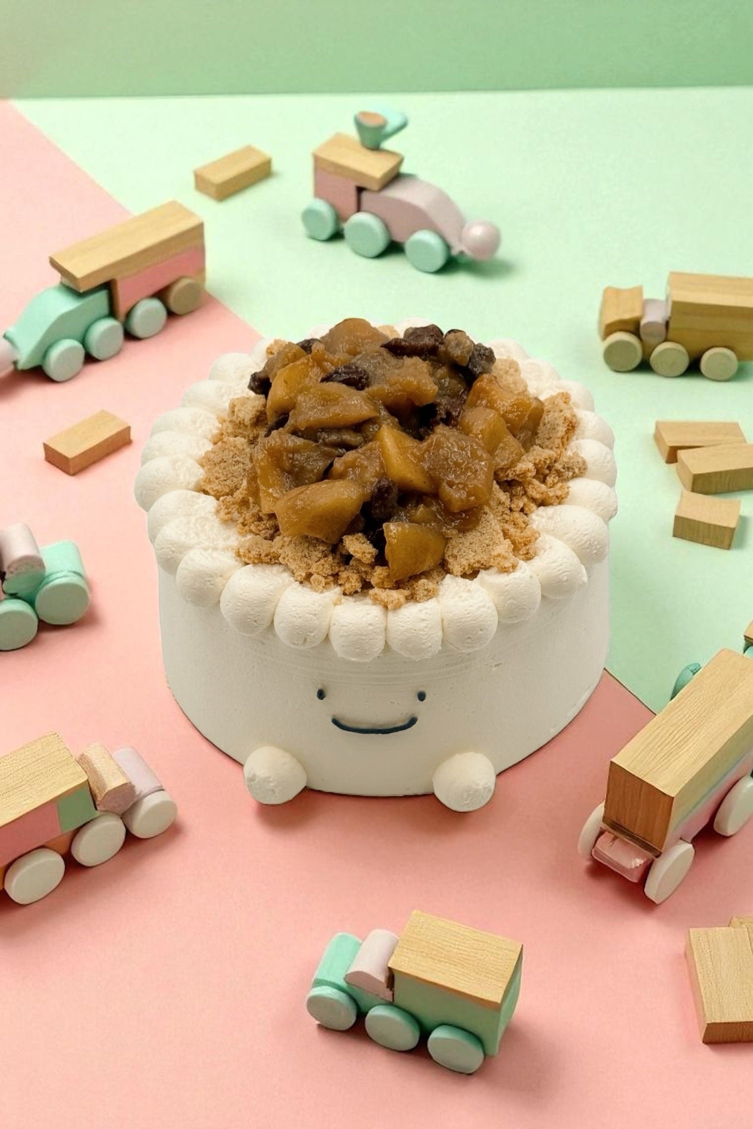 Apple Crumble Baby Face 애플크럼블아기 얼굴 – Gentle Sloth Cake