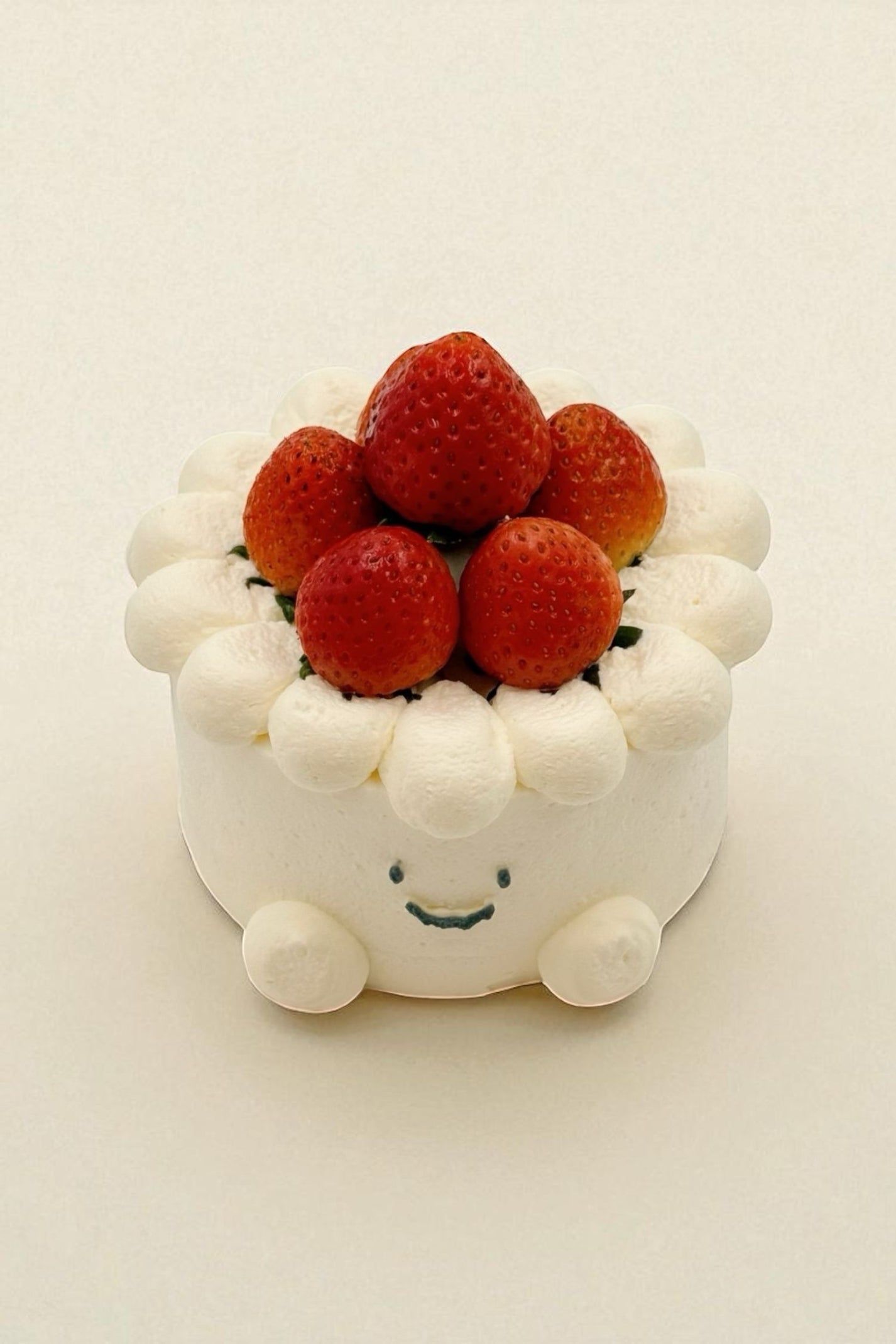 Strawberry Baby Face 4 inch 딸기아기 얼굴 – Gentle Sloth Cake